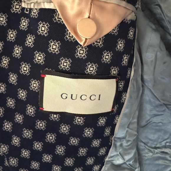 Gucci | Suits & Blazers | New Men Gucci Blazersuitbluenavy Color Size ...